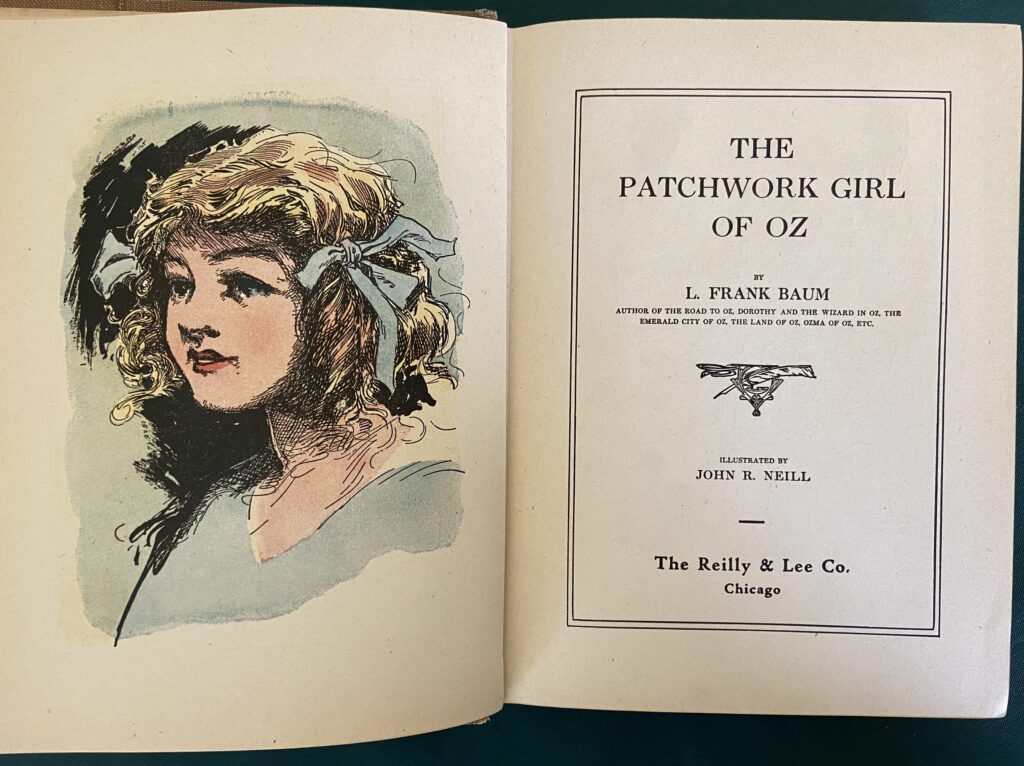 Sold: PATCHWORK GIRL OF OZ Book Brown Cloth 1919/20 L Frank Baum Color ...