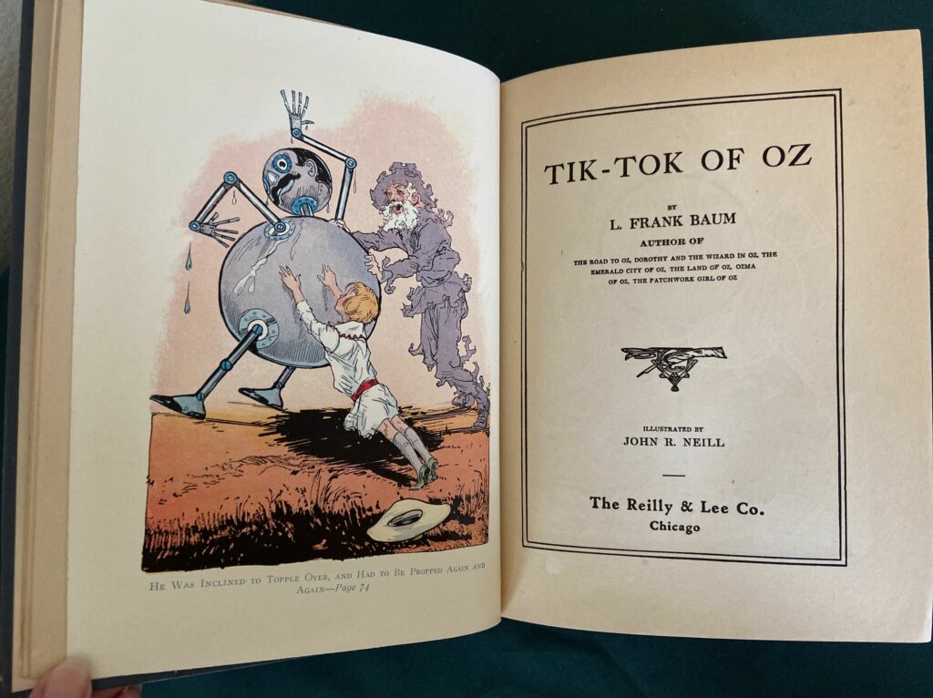 Sold: TIK-TOK OF OZ Book L Frank Baum 12 Color Plates, Wizard of Oz ...