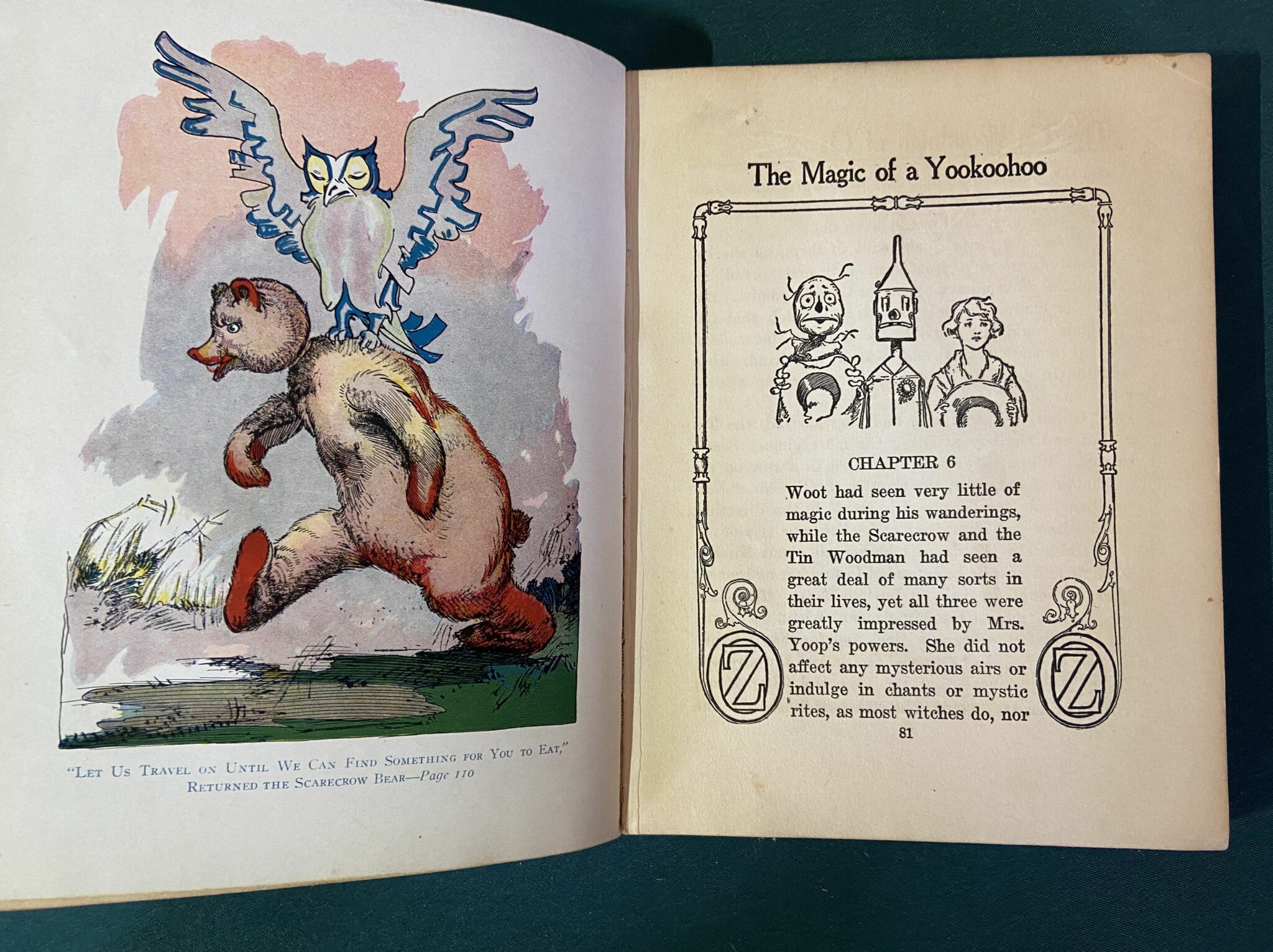 Sold: Vintage TIN WOODMAN OF OZ Book 12 Color Plates L Frank Baum John ...