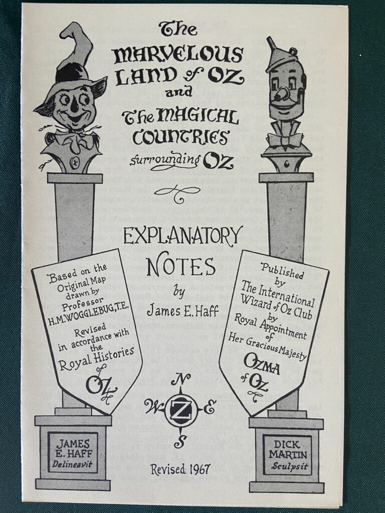 Sold: 1967 MARVELOUS LAND & MAGICAL WIZARD OF OZ 2 Oz Club MAPS with Explanatory Info ...
