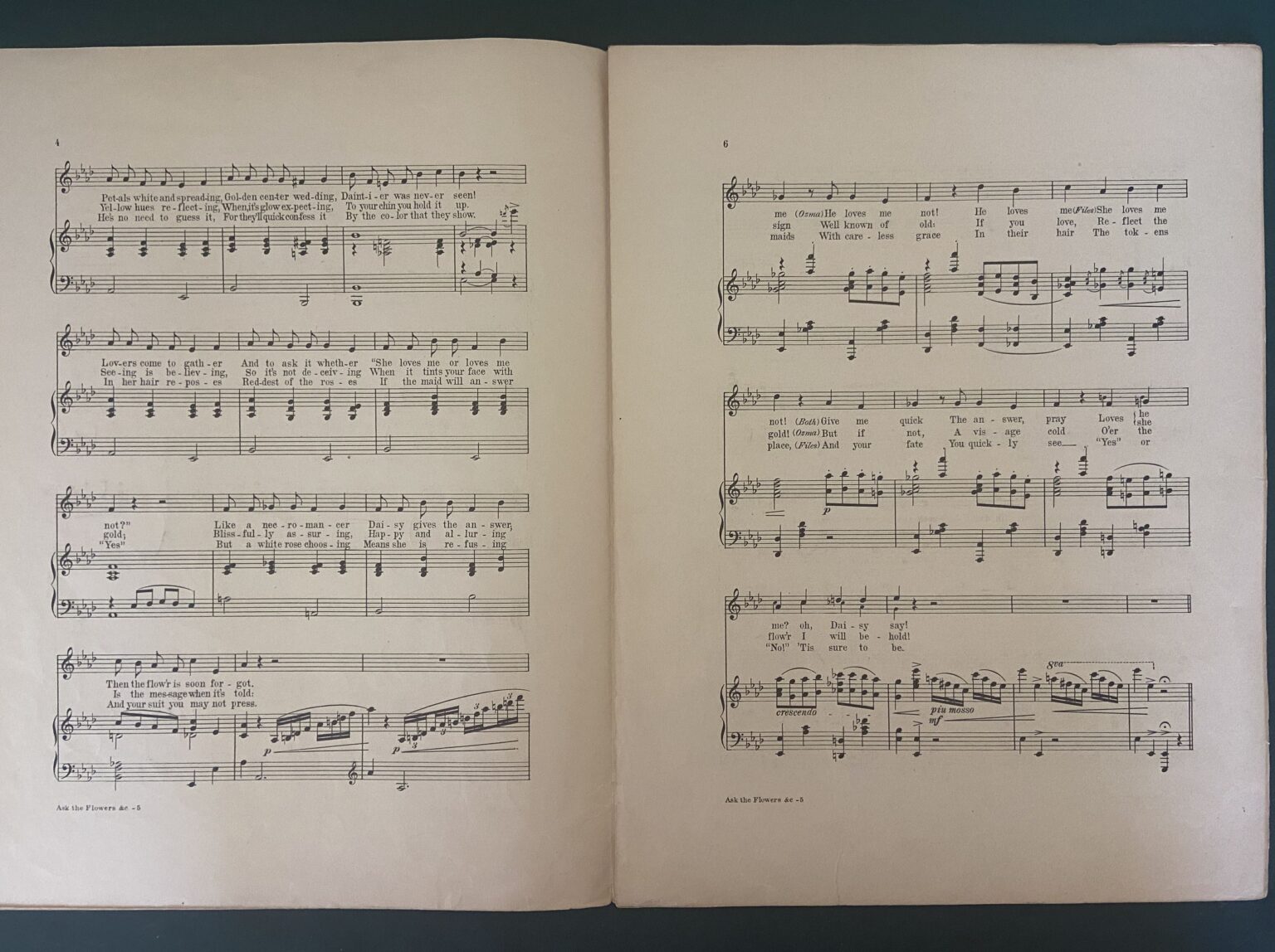 Sold: Ask the Flowers to Tell You TIK-TOK MAN Wizard of Oz Sheet Music ...